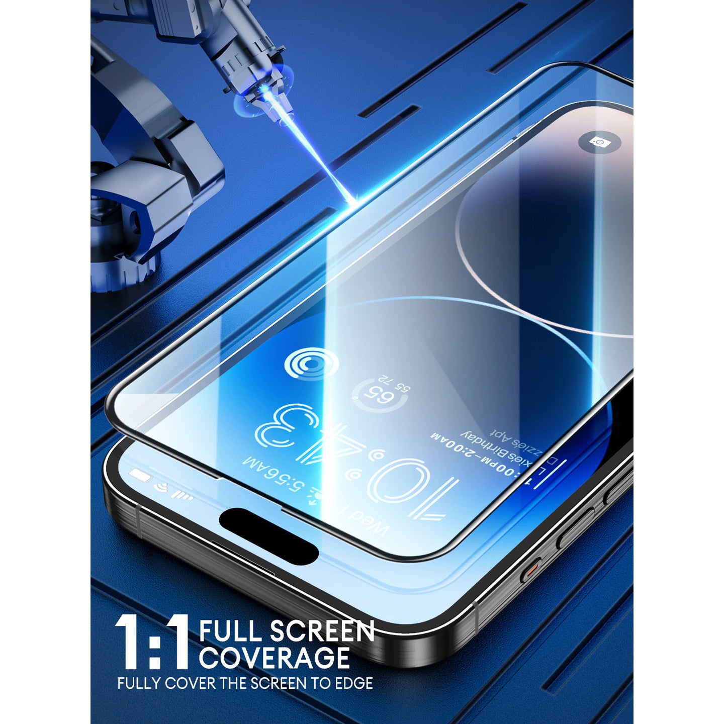 iPhone 15 Pro 2.5D Tempered Glass Screen Protector - Clear | i-Blason