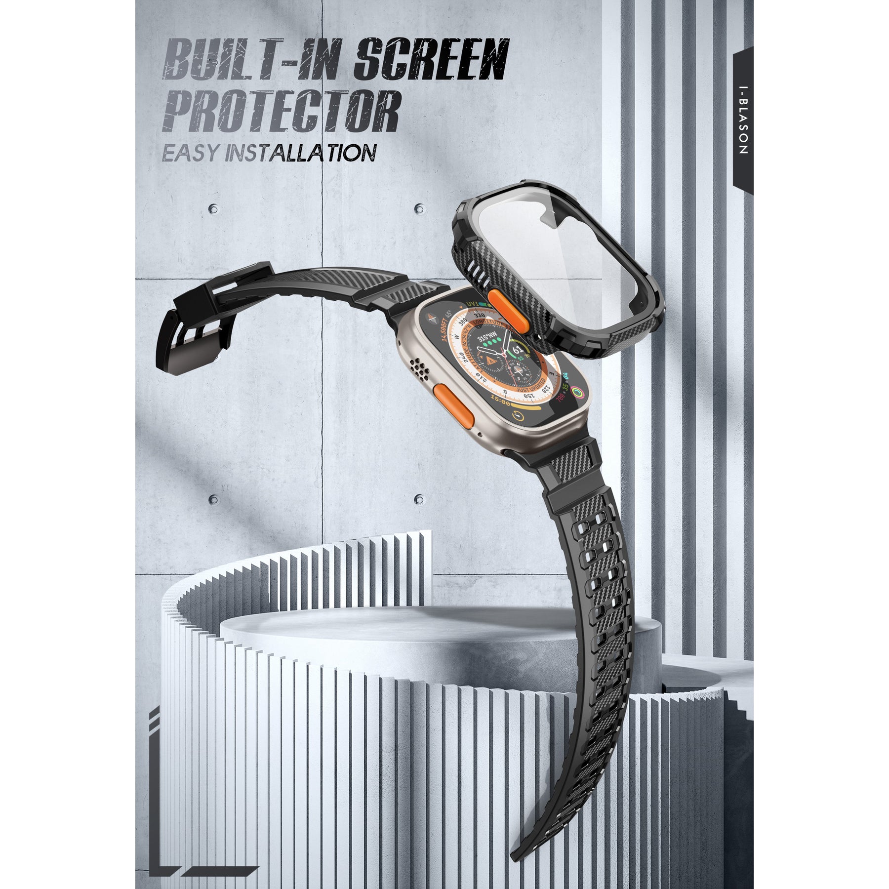 Apple Watch Ultra 49mm | Armorbox Case - Black | i-Blason