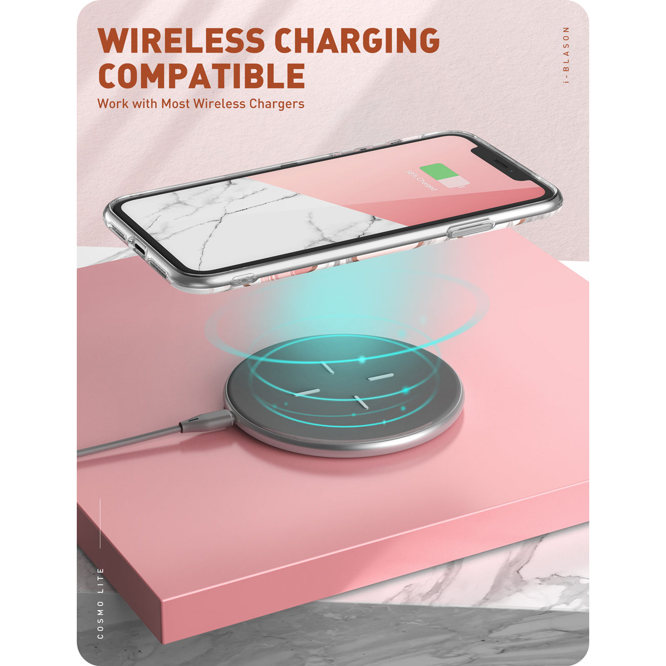 iPhone 11 Cosmo Lite Case-Marble Pink | i-Blason