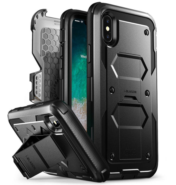 iPhone XS | X Armorbox Case-Black | i-Blason