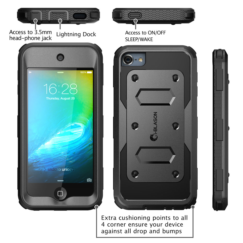 iPod Touch 6 Gen Armorbox Full Body Dual Layer Case by i-Blason
