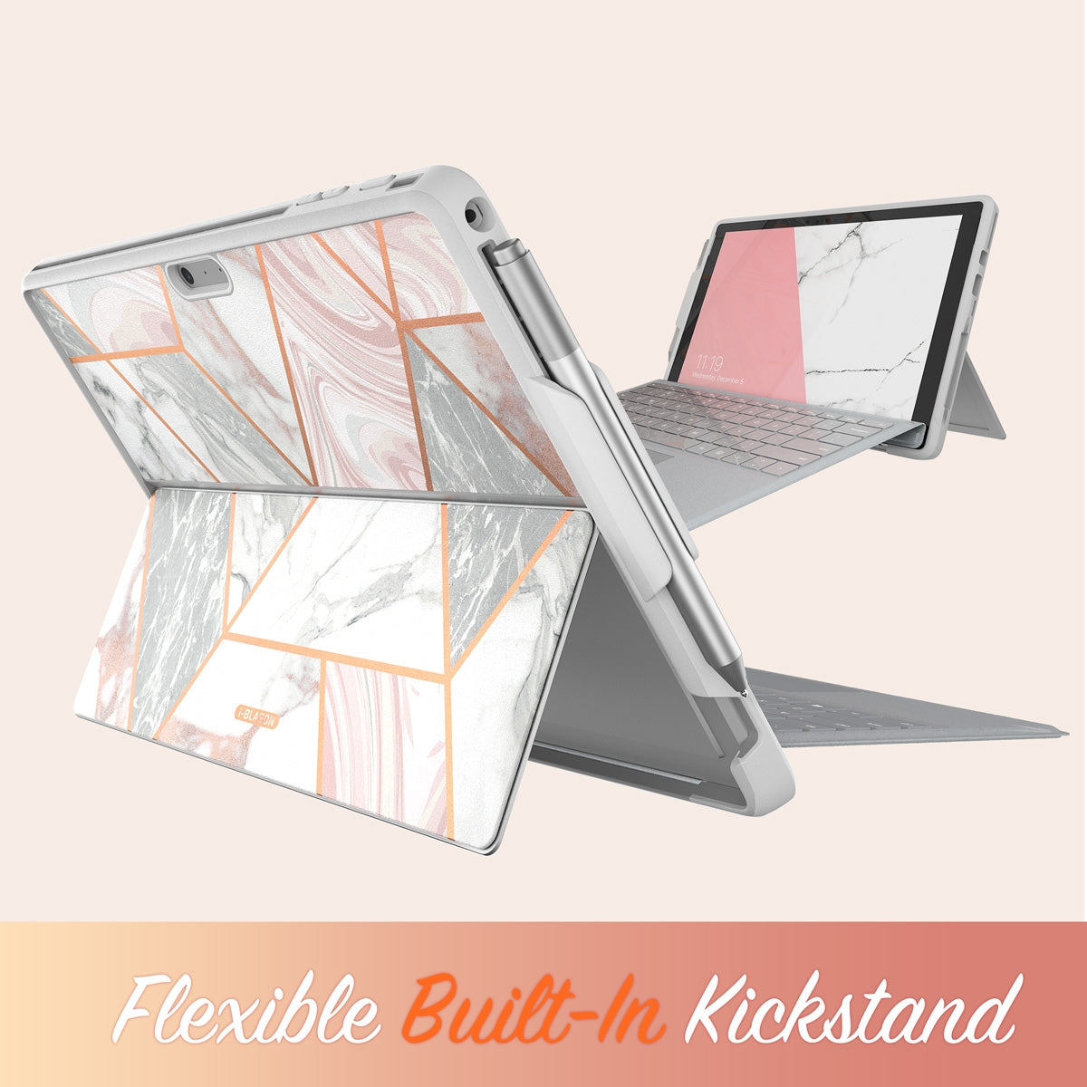 Microsoft Surface Pro 7 | Pro 6 | Pro 5 | Pro 4 Cosmo Case-Marble Pink ...